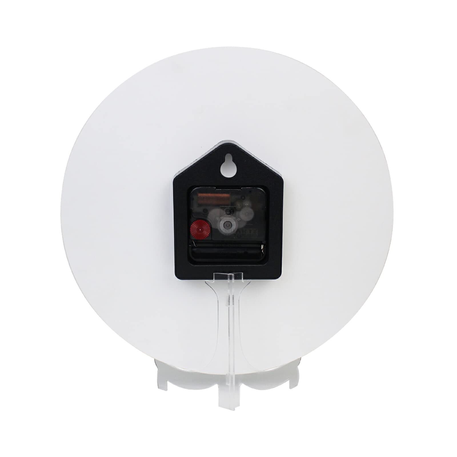 Two Realistic Game Joystick White and Black with a Text Gamer Wall Clock, Silent Non-Ticking Easy to Read Round Decorative Wall Clock with Gold Hands for Home Office School 9.5" in Diameter