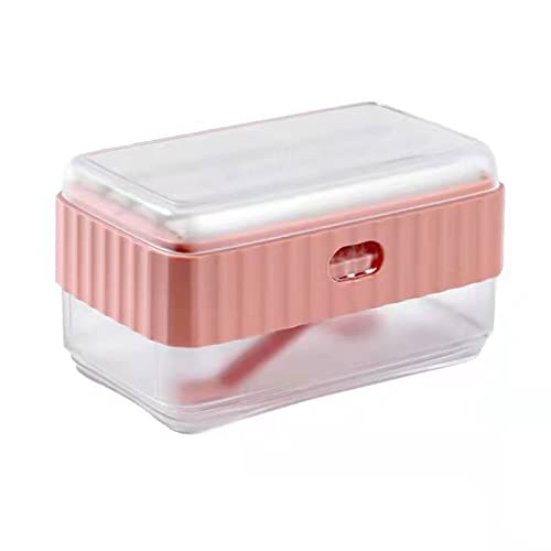Airshi Tray, Plastic Multifunctional Lathering Box for Hotel (Pink)