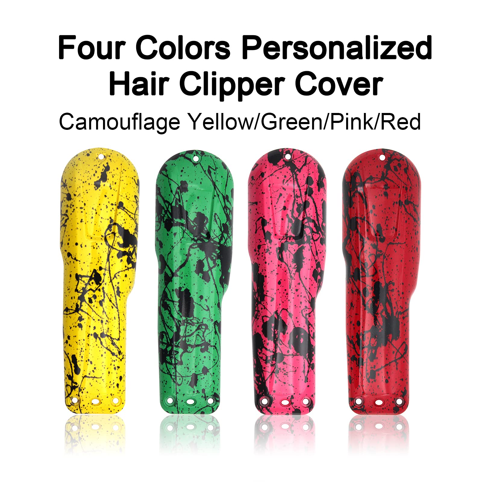 Anrom DIY Hair Clipper Cover, Compatable for Wahl 5 Star Cordless # 8591 Back Cover, Camouflage Yellow