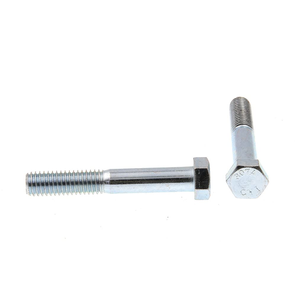 Prime-Line 9059752 Hex Bolts, 3/8 In.-16 X 2-1/2 In., A307 Grade A Zinc Plated Steel (25 Pack)