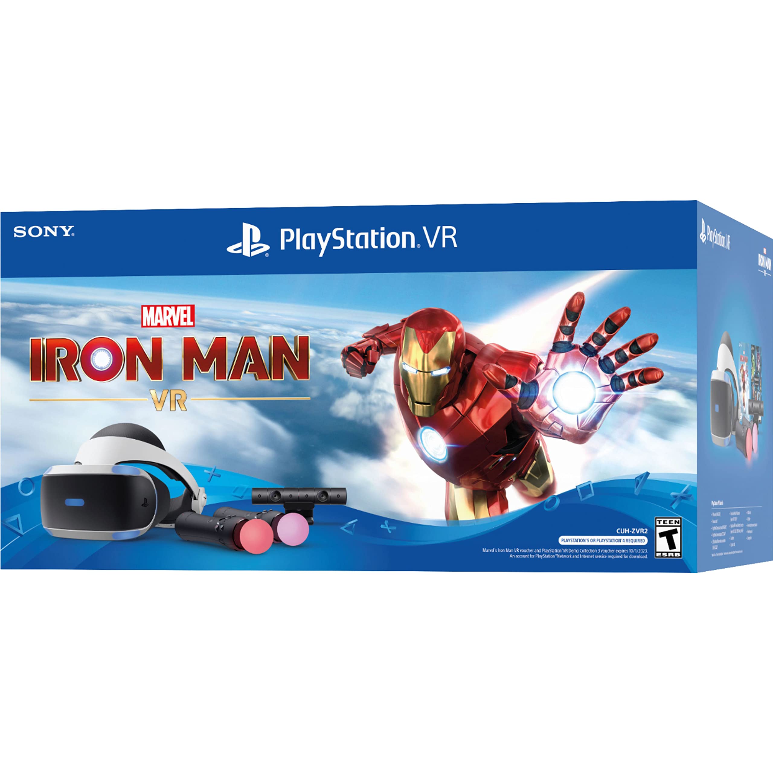 Play-Station VR Marvel's Iron Man VR Gaming Bundle: Play-Station VR Headset, Camera, 2 Move Motion Controllers, Marvel's Iron Man VR Digital Code