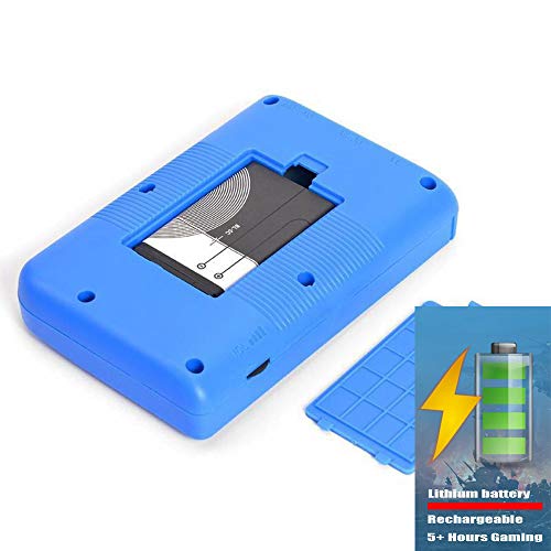 Handheld Games Console for Kids Adults Retro FC Video Games Consoles 3 inch Screen 400 Classic Games Player with AV Cable Can Play on TV (Blue)
