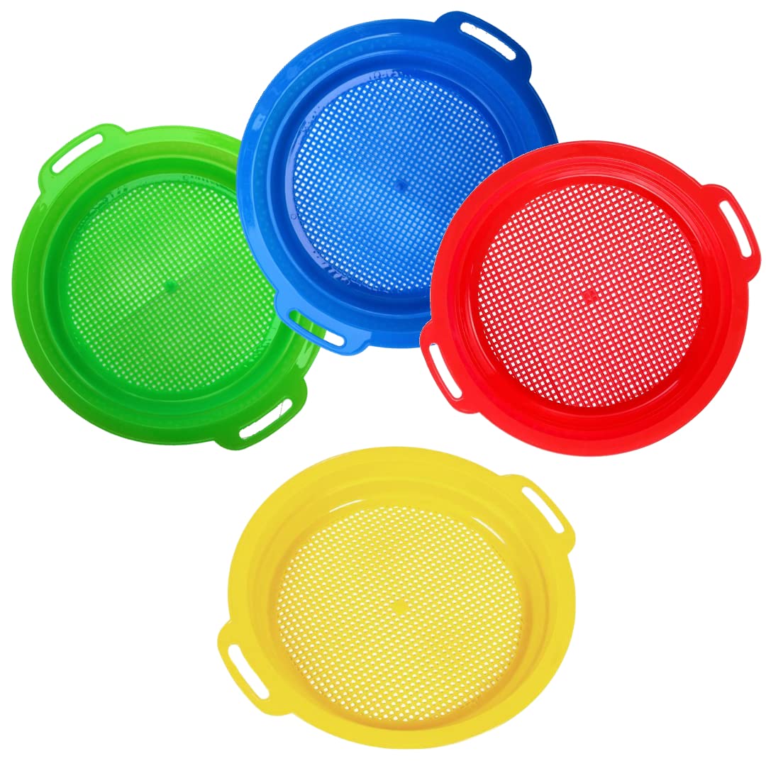 Sluiceboy Prospecting Sand Sieve Kit | Gemstone I.D. Chart | 10" Plastic Sieve | Hand Shovel | Stone Rock Material Classifier Sifter