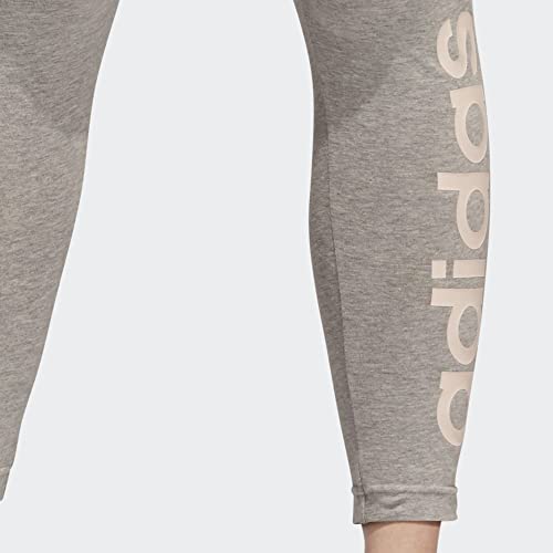 adidas Female Essentials Linear Tights, Medium Grey/Pink Tint,M