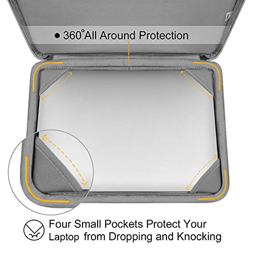 MOSISO Compatible with MacBook Air 13 inch Case (A1369 A1466, Older Version 2010-2017 Release), Plastic Hard Shell Case & Sleeve Bag & Keyboard Cover & Webcam Cover & Screen Protector, Clear&Gray