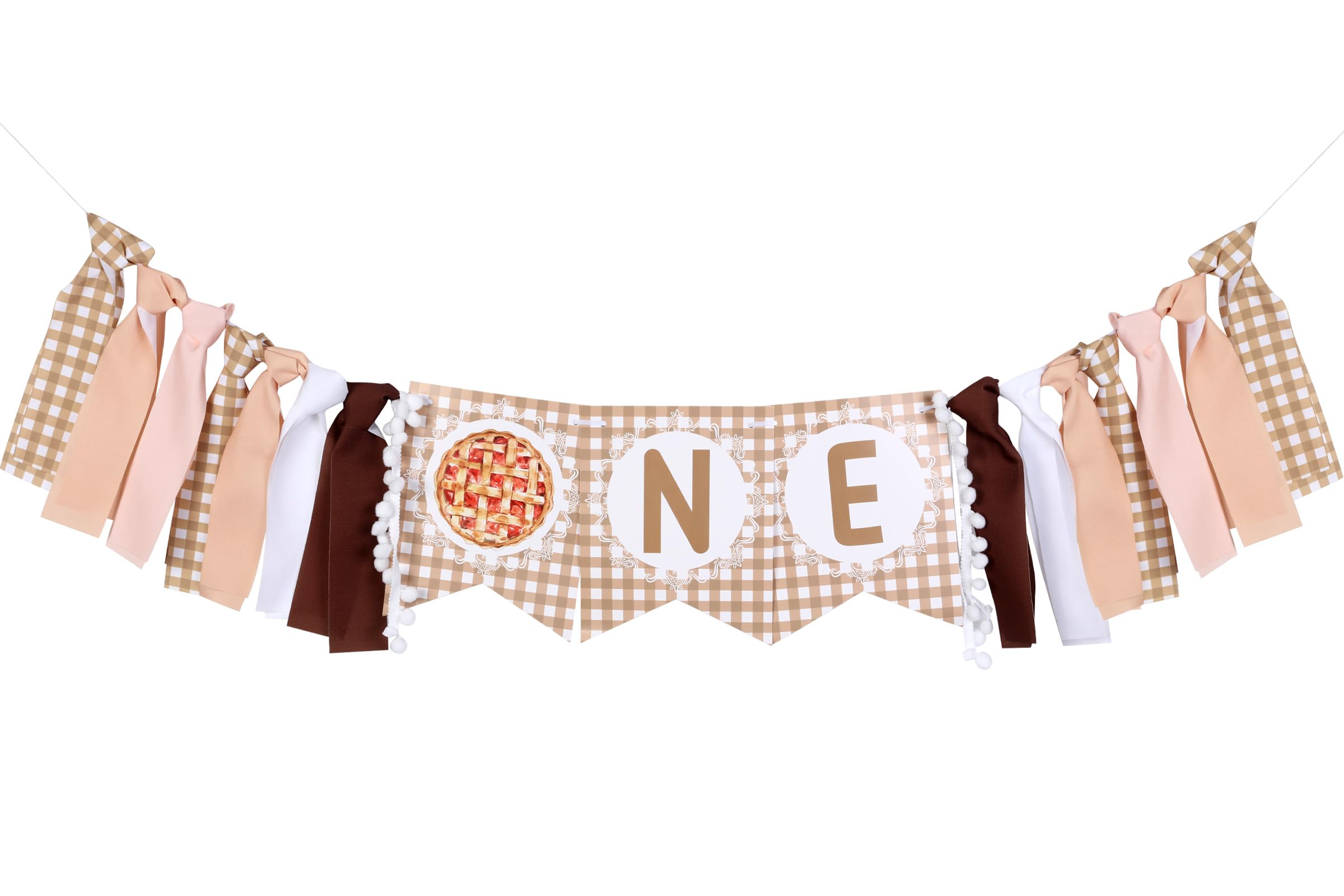 Balterever Cutie Pie 1st Birthday High Chair Banner Pie First Birthday Decorations Cutie Pie 1st Birthday Decorations Vintage Baking Cookie First Highchair Garland for One Cutie Pie Birthday Decor
