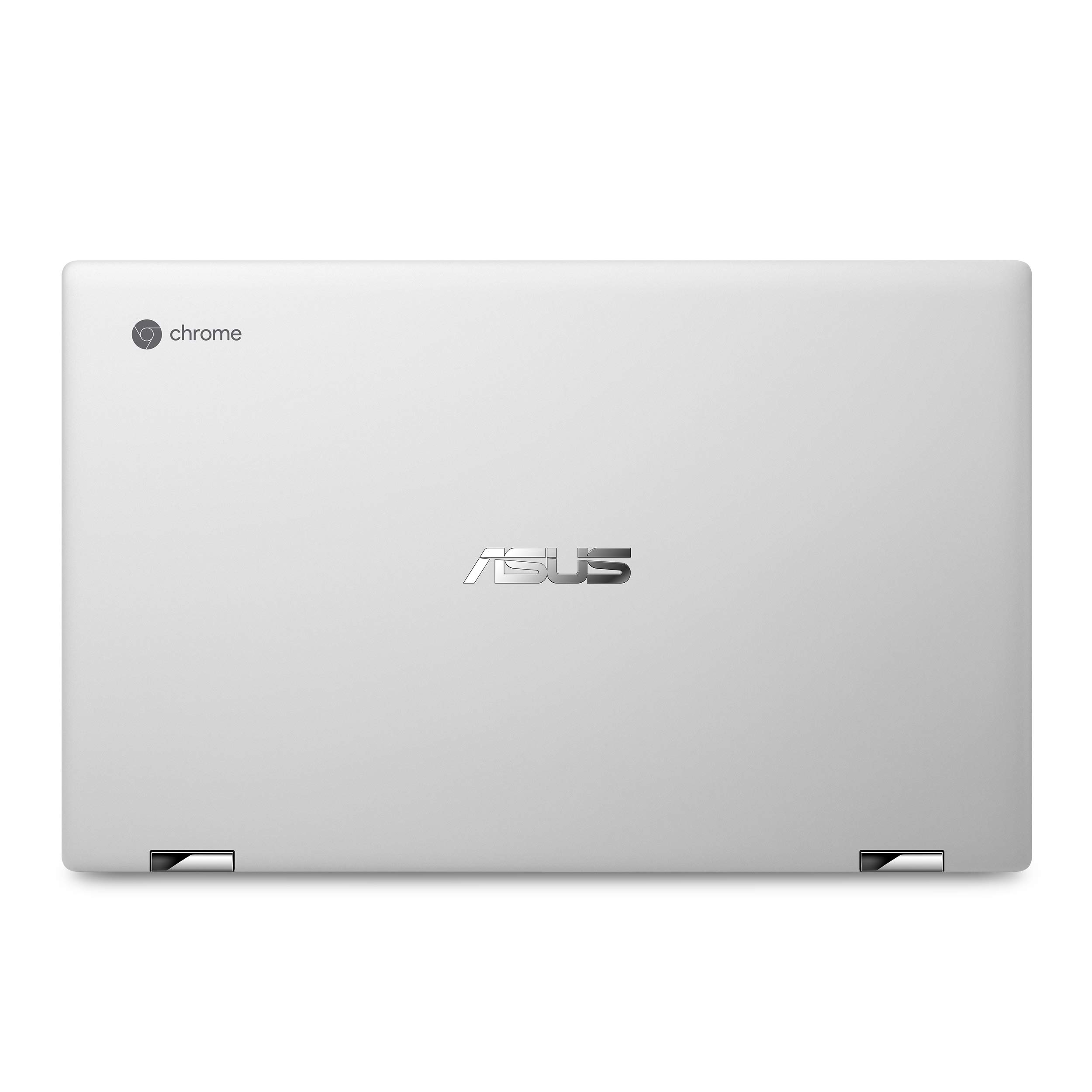 ASUS Chromebook Flip C434 2 in 1 Laptop, 14" Touchscreen FHD 4-Way NanoEdge, Intel Core m3-8100Y Processor, 4GB RAM, 128GB eMMC Storage, Backlit KB, Spangle Silver, Chrome OS, C434TA-IH348T (Renewed)