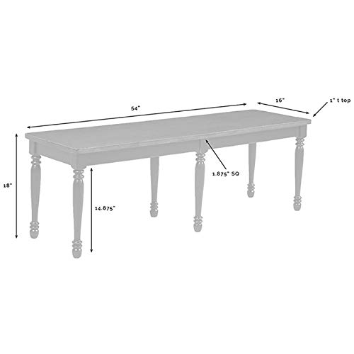 Crosley Furniture Shelby Dining Set with Table and Extension Leaf, 3-Piece (2 Benches), Distressed White