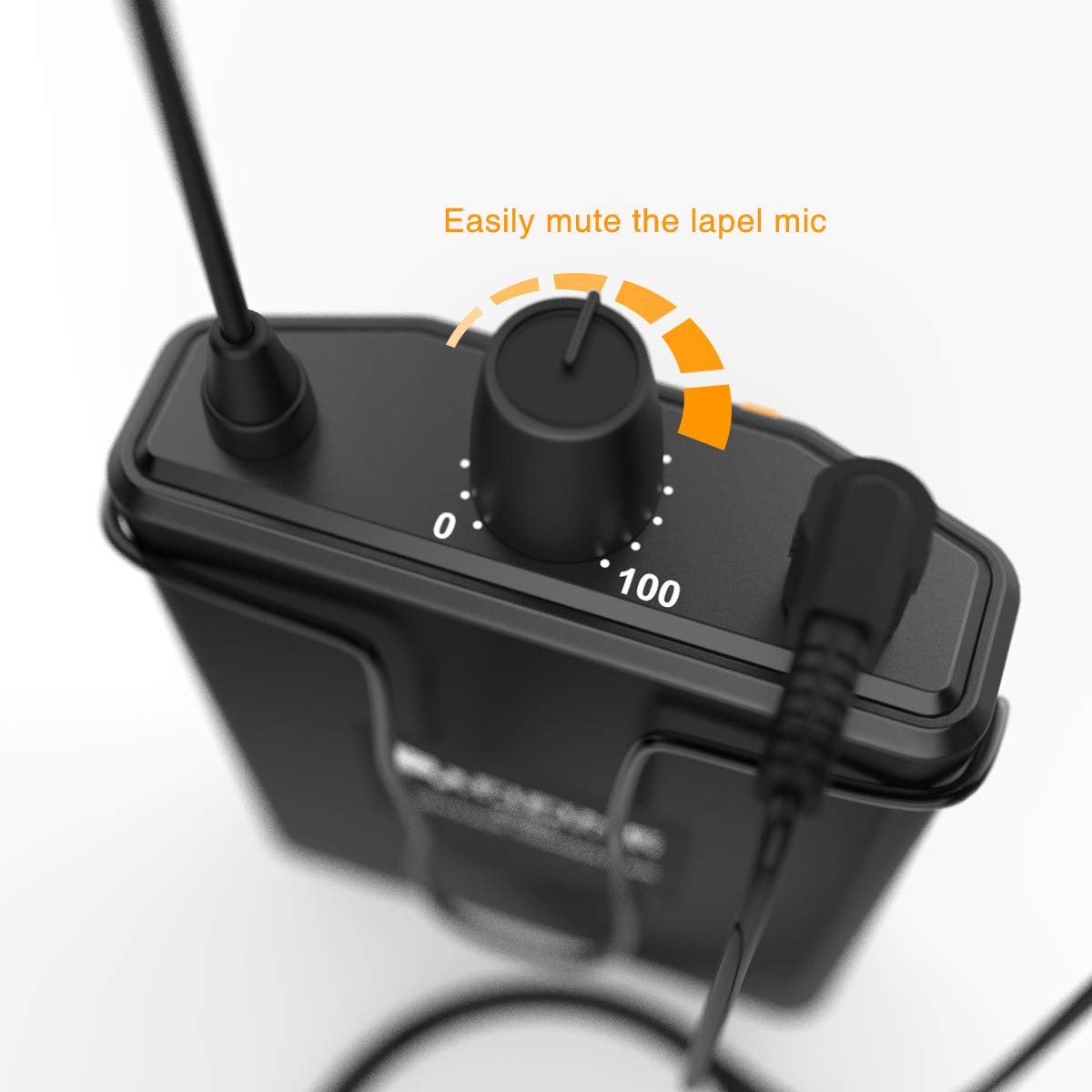FIFINE Wireless Microphone System, 50 Channels, 3.5mm Jack, Auxiliary