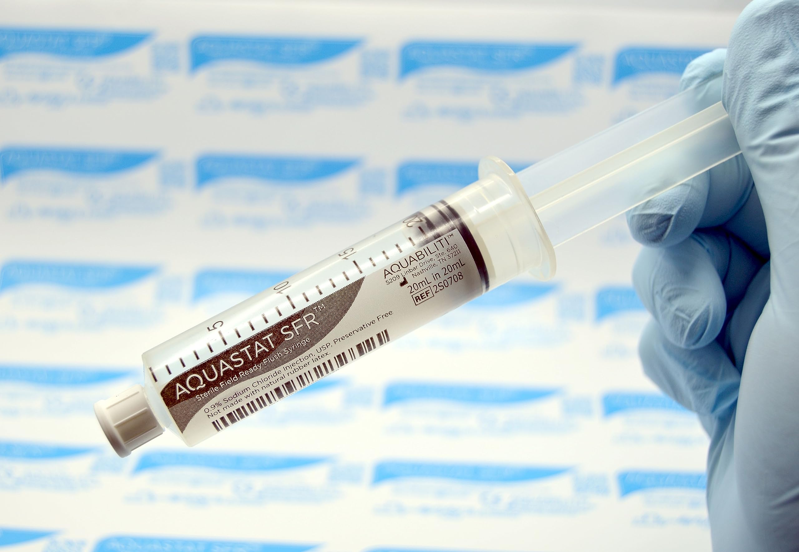 Aquabiliti Aquastat Prefilled Flush Syringe with 0.9% USP Sodium Chloride (Normal Saline)- Sterile Field Ready (80, 20 ml in 20ml) (Luer Lock)