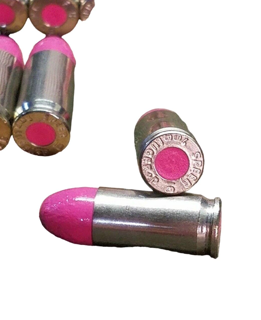 All American Training Rounds 9mm 124gr Dummy Training Snap Caps (Nickel and Pink - Set of 10)