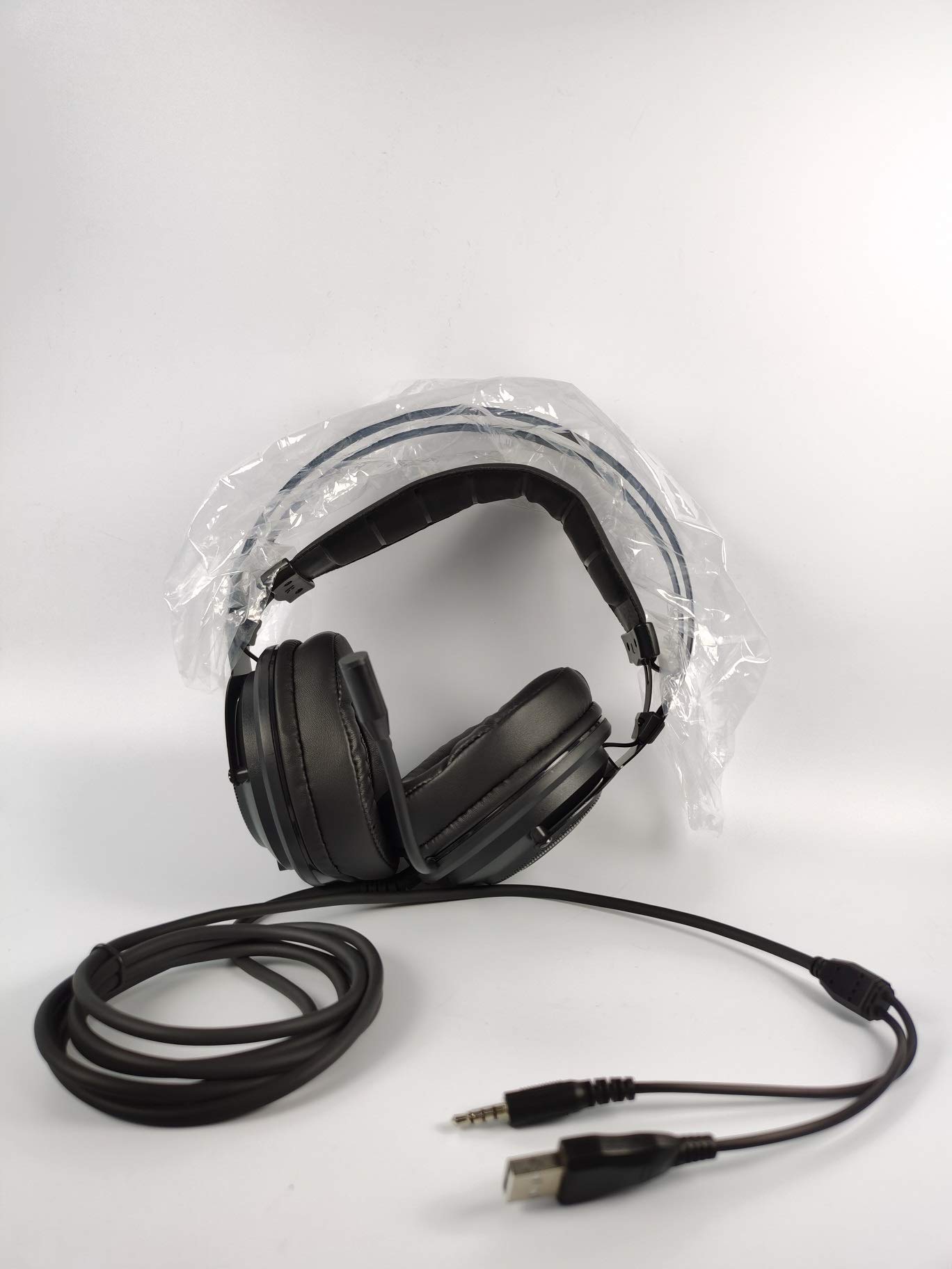 ALANO Stereo Gaming Headset, Memory Foam Ear Cushions, Detachable Noise-Cancelling Mic, Compatible with PC, Mac, Xbox Series X, Xbox Series S, Xbox One, PS5, PS4, iOS and Android (YD-436)
