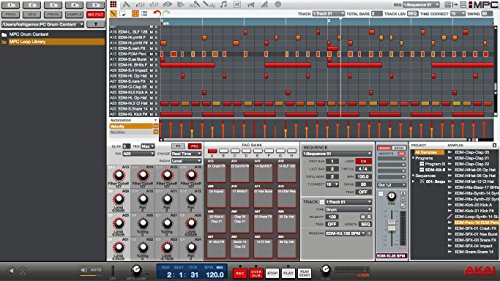 Akai Professional MPC Studio Black | Ultra-Portable MPC With MPC Software (Download), USB Power, LCD Screen, Touch Sensitive Encoders, Brushed Aluminium Body & Data Dial