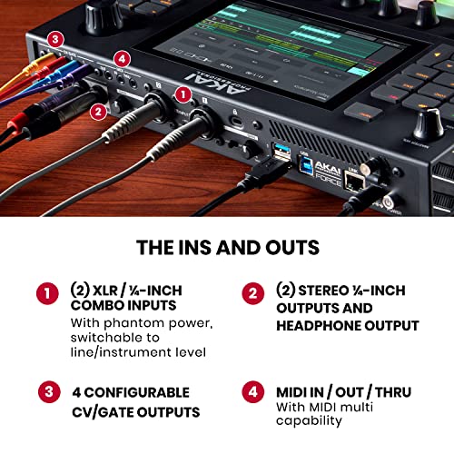 AKAI Professional FORCE β Standalone Music Production, MIDI Sequencer and DJ System with Synth Engines, MPC Sampling and Ableton Style Clip Launching