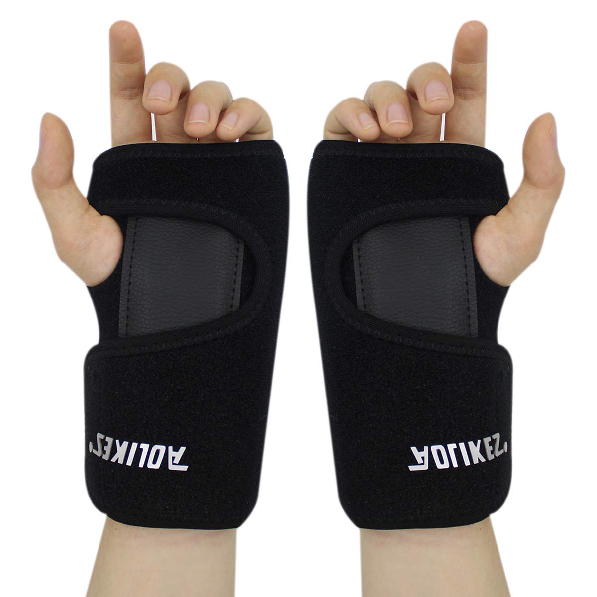 Aimeio Adjustable Wrist Support Brace Plam Brace Hand Wrap Removable Steel Splints for Carpal Tunnel,Tendonitis,Wrist Pain,Sports Injuries