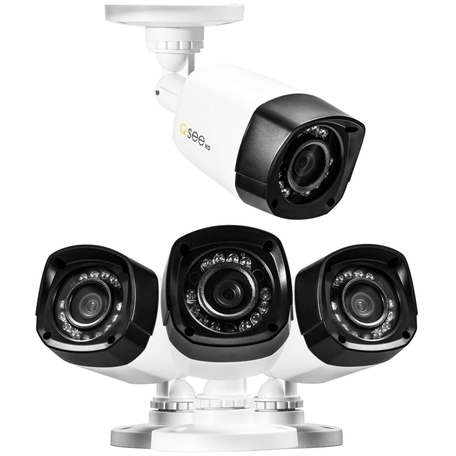 Q-See HeritageHD QC904-4V2-1 4-Channel Network DVR Surveillance Kit w-1TB Hard Drive & 4 IP66 720p AnalogHD Cameras