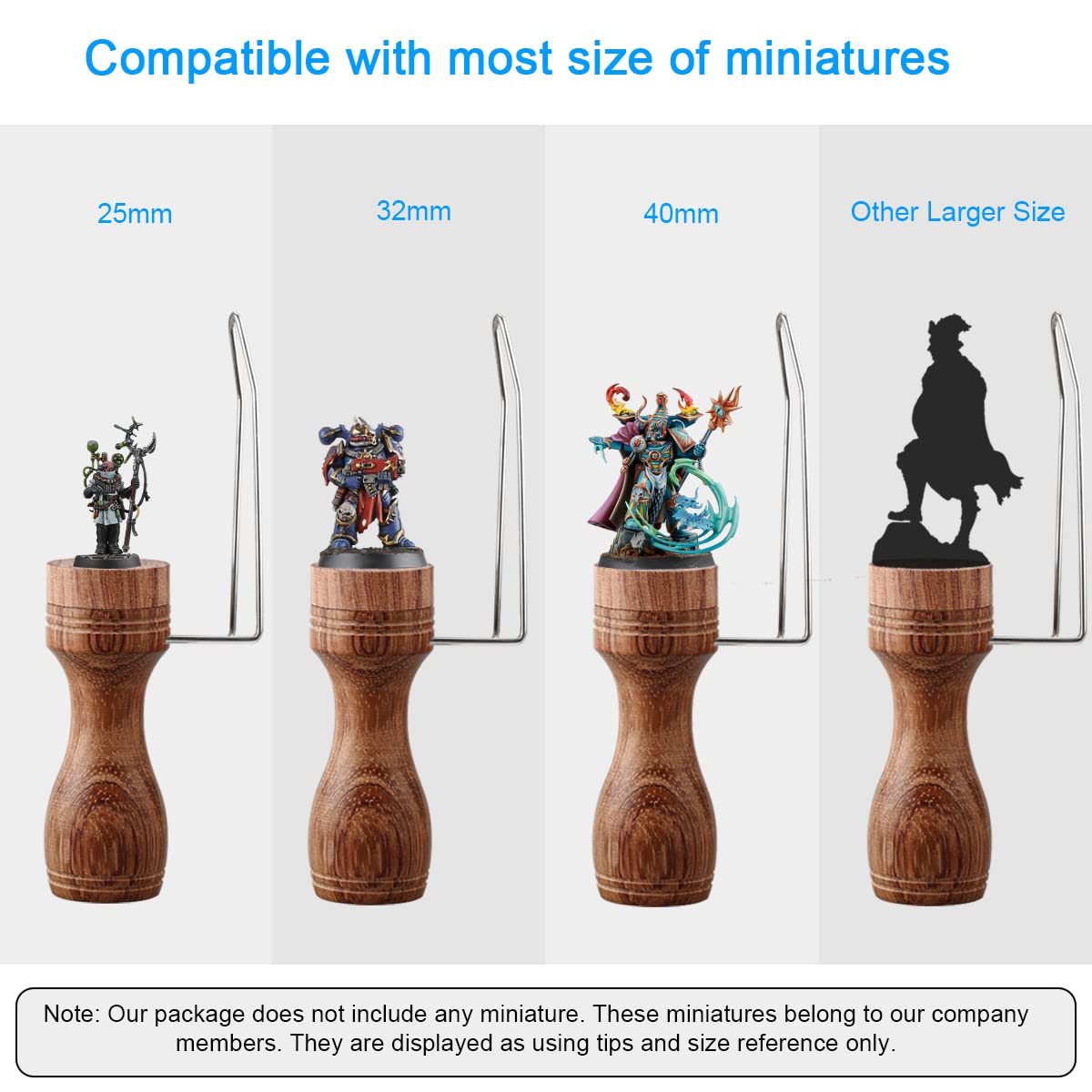Jucoci Painting Handle for Miniautres Paint Handle Compatible with DND Miniatures, Scale Model, Fantasy Figurines