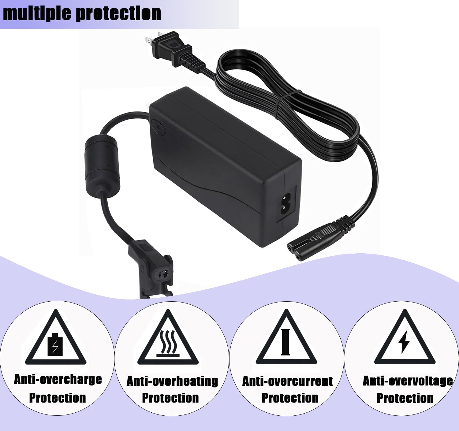 Power Recliner or Lift Chair Power Supply,29V/24V 2A AC/DC Switching Power Supply for Electric Recliner Transformer 29V 2A with 4 Feet US Power Wall Cord