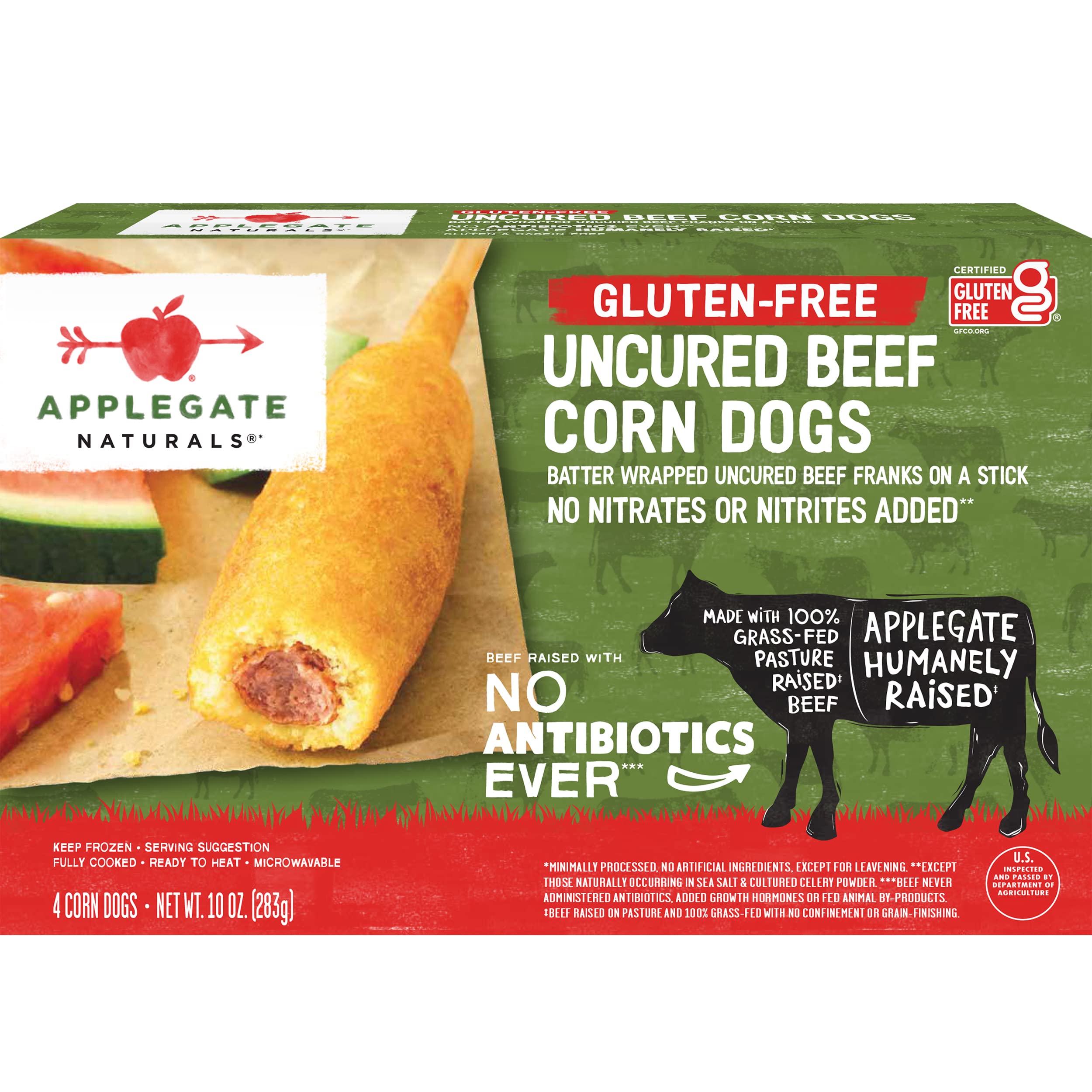 Applegate, Natural Gluten-Free Corn Dogs, 10oz (Frozen)