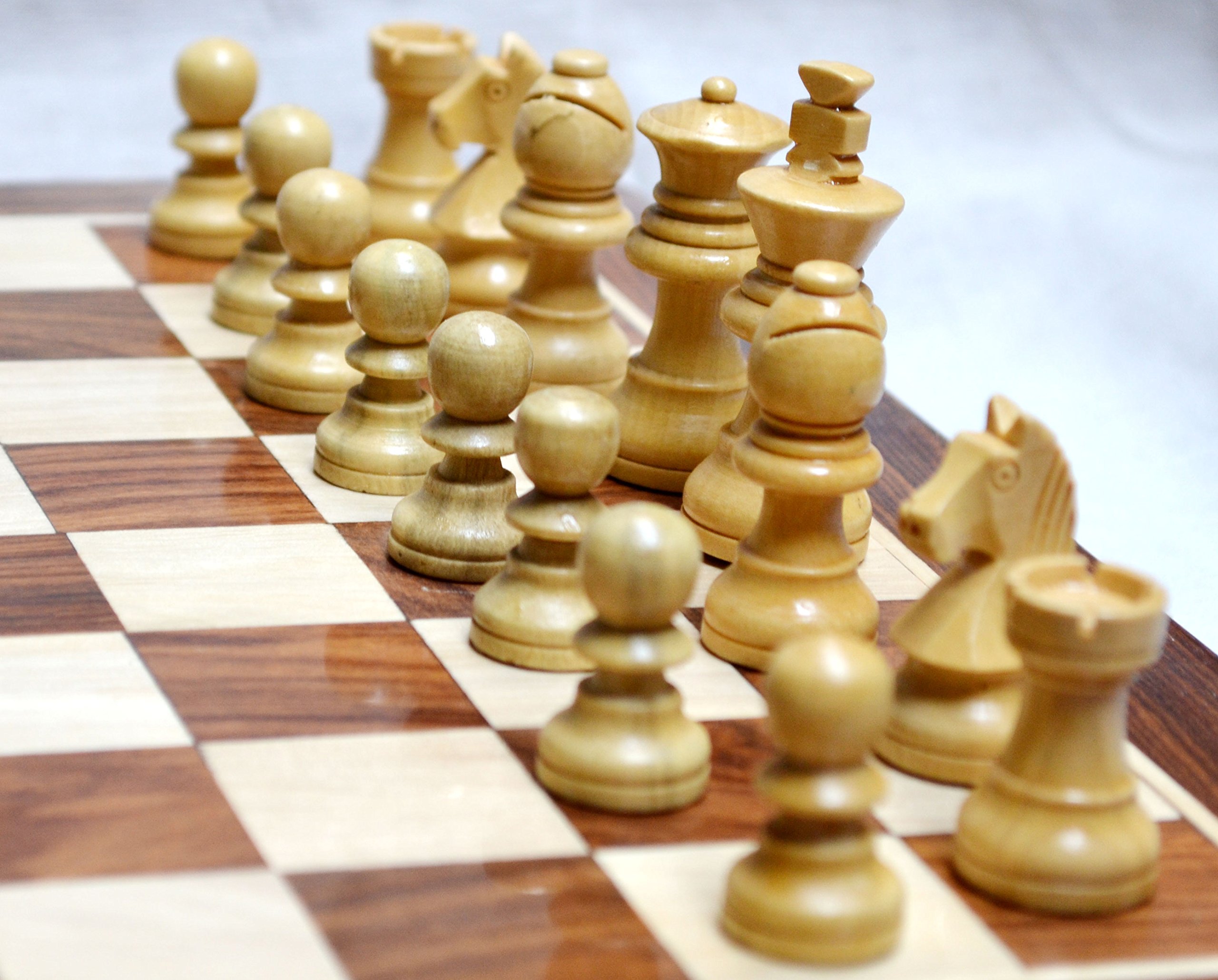 ChessBazar 10x10β Chess Set Chess Set with Bag - Folding Standard Magnetic Travel Chess Board Game Handmade in Fine Rosewood with Storage for Chessmen