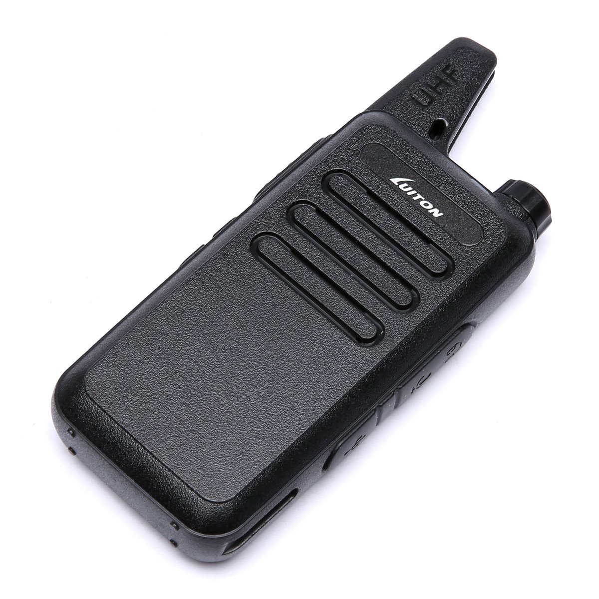 Walkie Talkies LT-316 GMRS Outdoor Camping Hiking Hunting Uhf Mini Walkie Talkies 3 Watts Output 5-10 Miles Range Micro USB Charging Amateur Two Way Radio (Pair) (Black)
