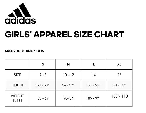 Adidas Kids Girls' Performance Tight Three Stripe Leggings - M - Black/White