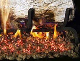 Glowing Embers Rock Wool Mixed with Vermiculite for Vented Gas Log Sets, Inserts,Fireplaces, Fire-Pit and Stoves, 12oz