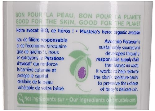 Mustela Baby Multi-Sensory Bubble Bath with Natural Avocado β Biodegradable Formula - 6.76 oz.