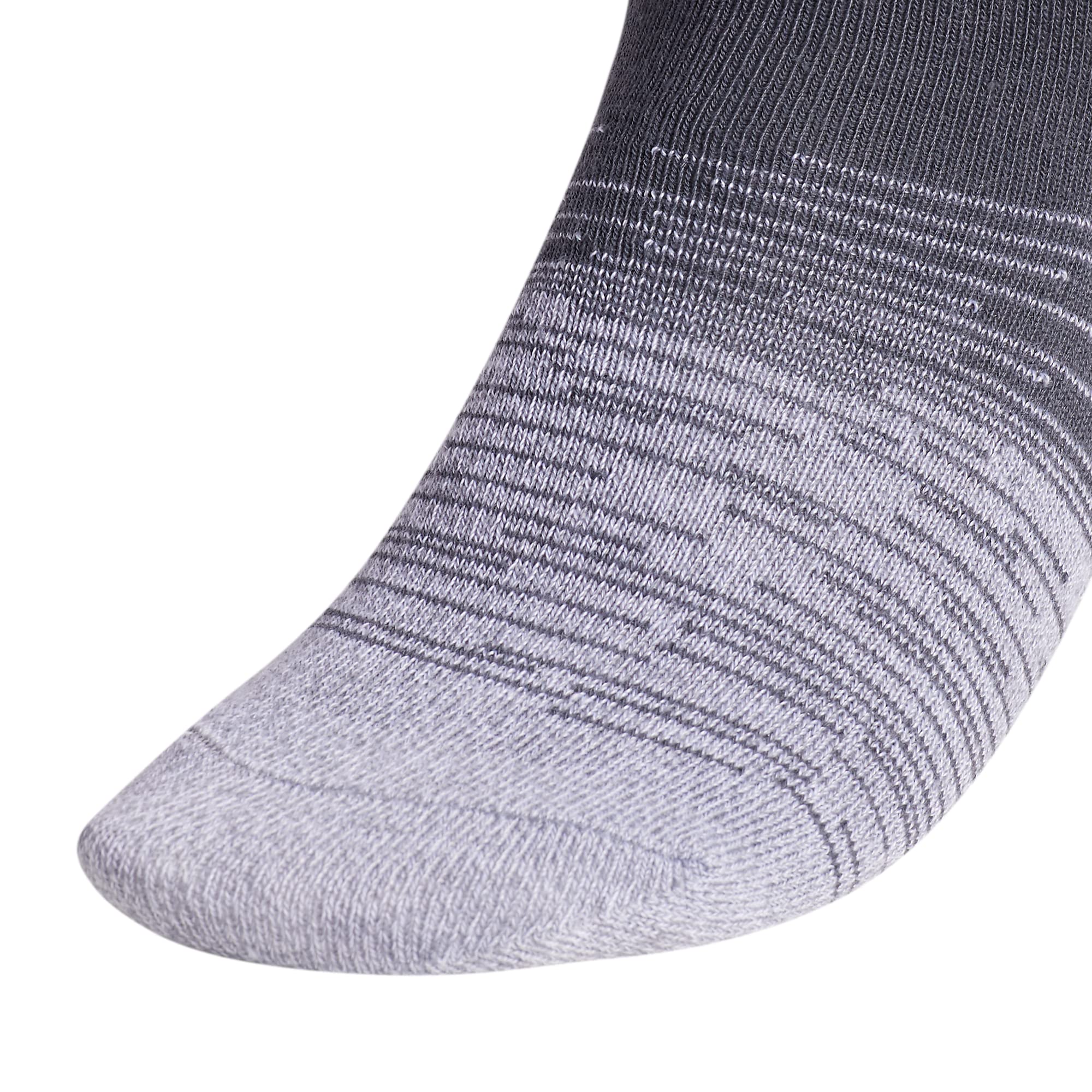 adidas Kids-Boys/Girls Superlite Quarter Socks (6-Pair), Onix Grey/Grey/Signal Orange, Large