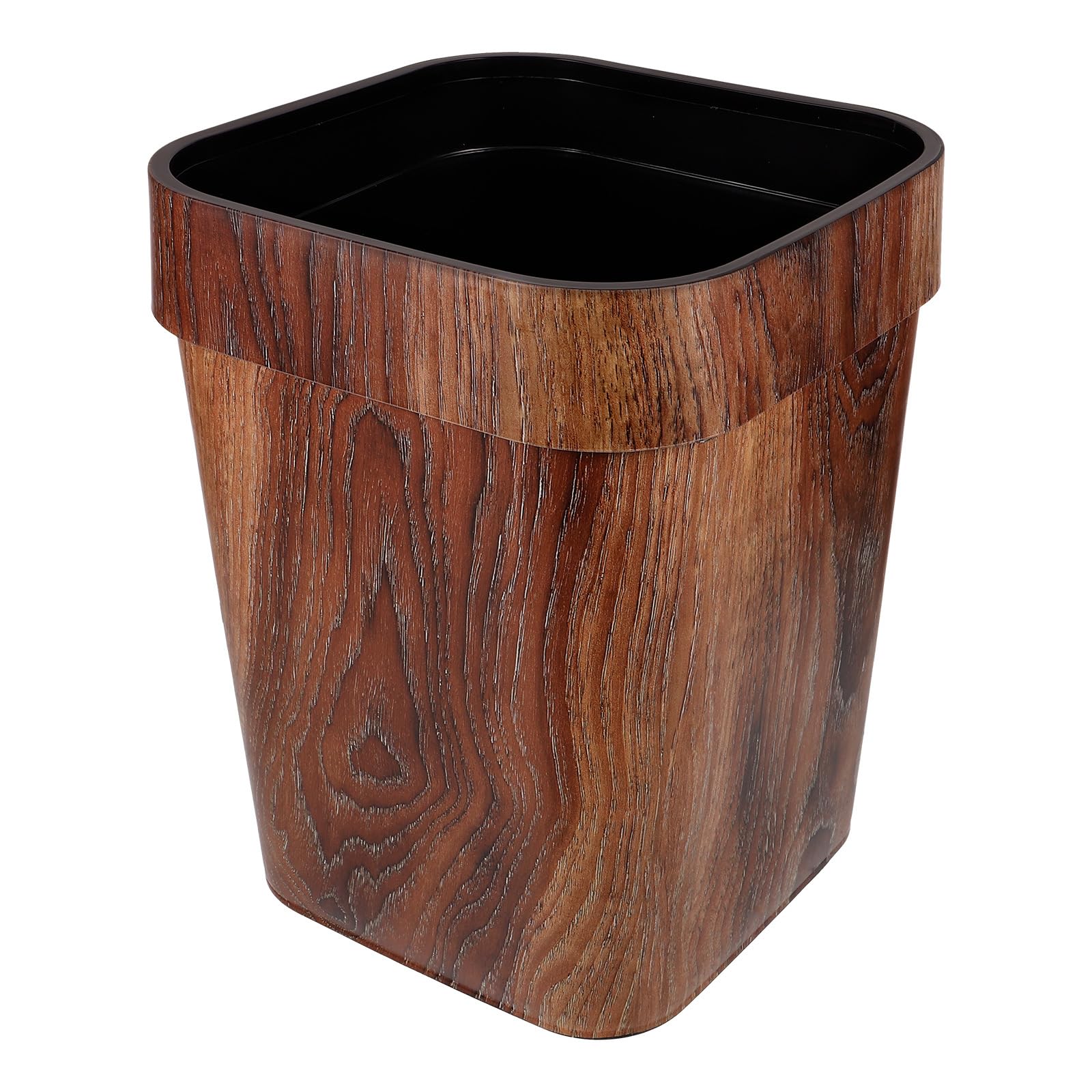 Cabilock Bathroom Trash Can, 14.0 liters, Polypropylene, Square, Light Brown