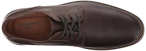 Dockers Mens Parkway Leather Dress Casual Oxford Shoe with Stain Defender, Dark Brown, 11 W