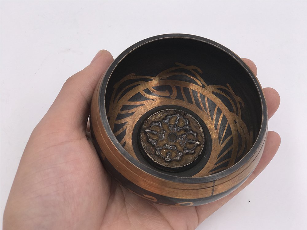 Contineo 3.15 inch Tibetan Singing Bowl with Striker,Meditation Bowl for Healing,Yoga,Relaxation,Mindfulness