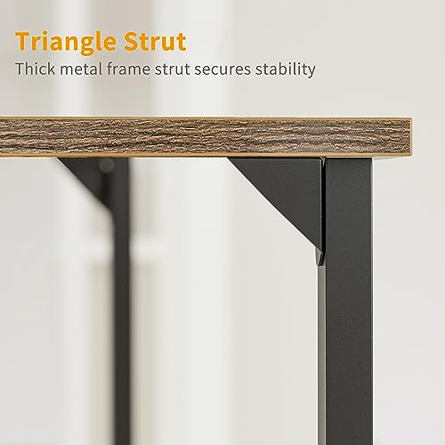 CubiCubi Computer Desk, 32 inch Small Home Office Desk for Small Spaces, Modern Simple Style for Home, Office, Study, Writing, Brown