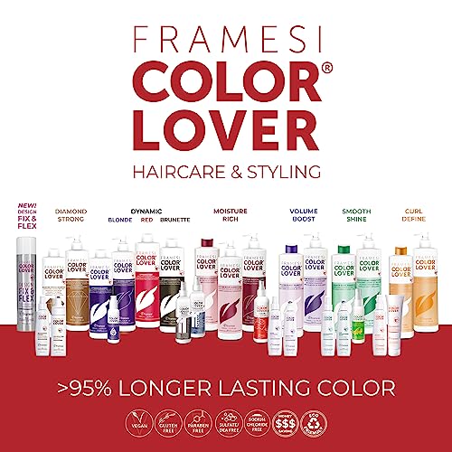 Framesi Color Lover Volume Boost Shampoo, 33.8 fl oz, Sulfate Free Shampoo with Quinoa and Aloe Vera, Color Treated Hair
