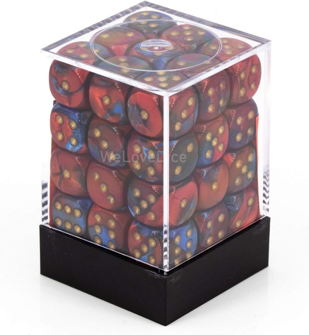 Chessex DND Dice Set D&D Dice-12mm Gemini Blue, Red, and Gold Plastic Polyhedral Dice Set-Dungeons and Dragons Dice Includes 36 Dice β D6