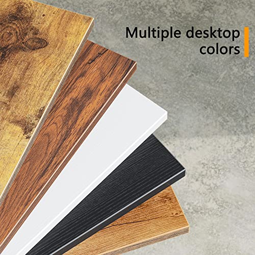 CubiCubi L Shaped Computer Desk, 59.1 inch Industrial Office Desk with Storage Shelves, Rustic Wood and Metal Corner Desk for Home Office Rustic Brown