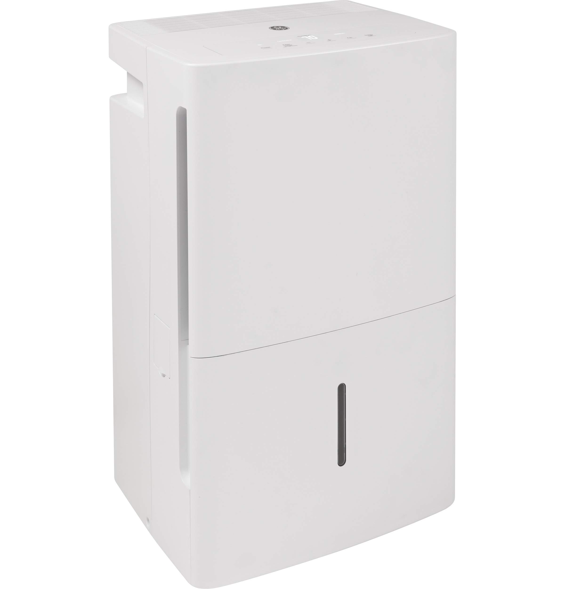 GE 35 Pint Portable Room Dehumidifier with Humidistat & 3 Fan Speeds for Bathroom, Bedroom, Basement, and Home Very Damp Spaces, White (Renewed)