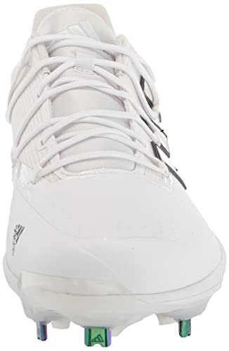 adidas Men's Adizero Afterburner 8 Baseball Shoe, White/Core Black/White, 9.5