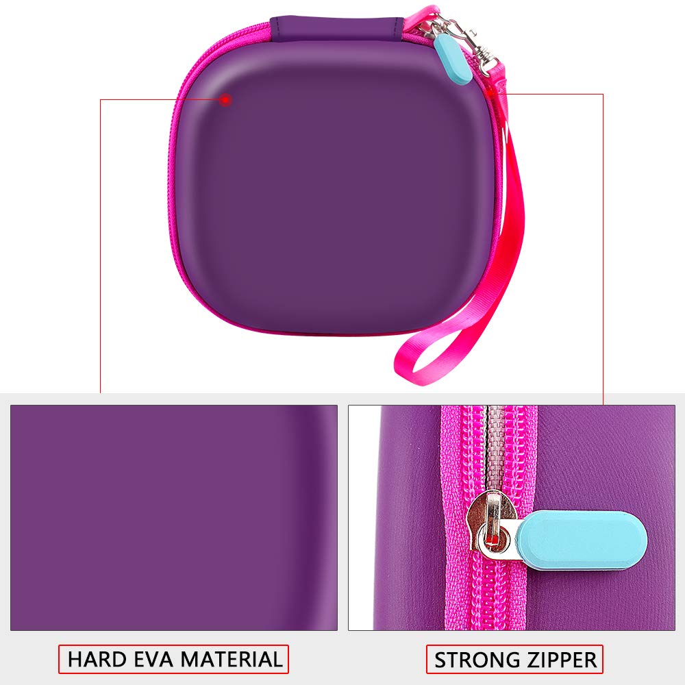 Comecase Case for Leapfrog Rockit Twist Handheld Learning Game System, Perfect Toy Box Storage for Kids Children -Purple