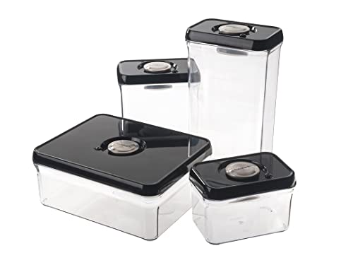 Cuisinart CFS-TC-8PW Fresh Edge Vacuum-Seal Airtight Food Storage (8- Piece Set), CFS-TC-8P
