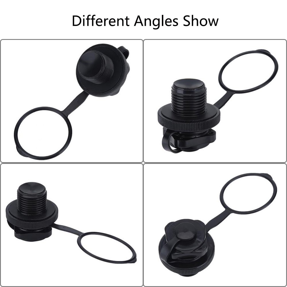 Air Valve for Inflatable Boat Screw Air Valve Replacement Spiral Air Plugs for Inflatable Raft Kayak Canoe Airbed PVC Boat - 2PCS