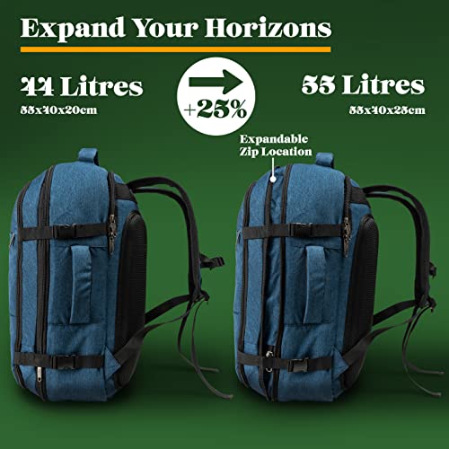 Cabin Max Uppsala Expandable Carry on Luggage with Built in Laptop Sleeve