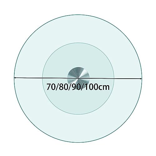 BBAUER Lazy Susan Turntable for Table, Transparent Table Turntable, Round Glass Dining Table Top, for Dining, Restaurant Table and Lazy Susan
