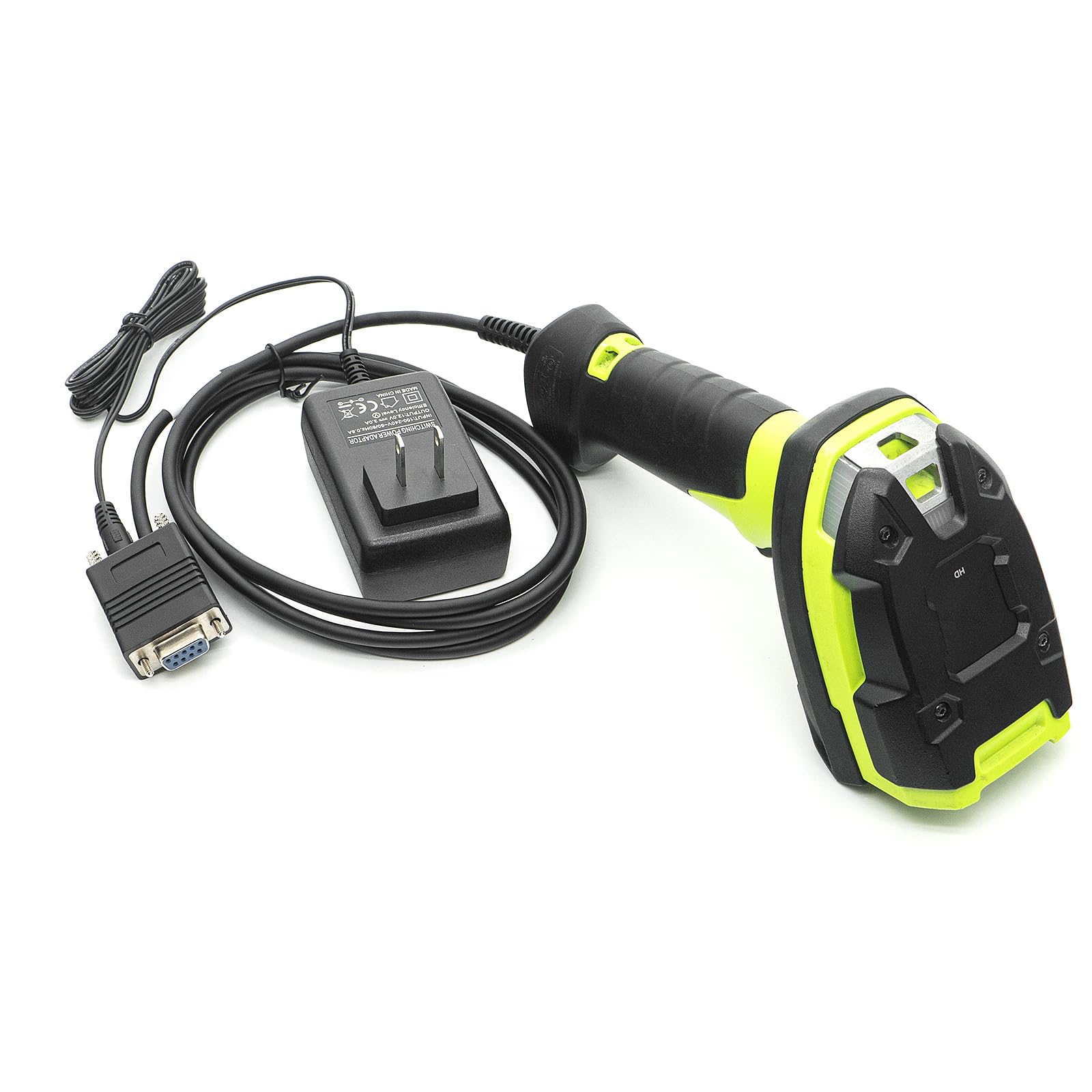CARPSDZY DS3678 RS232 Serial Cable with 12V Power Supply for Zebra DS3608 DS3678 LI3608 LI3678 Handheld Barcode Scanner, RJ-45 Interface to DB9 Female Connector, 6.5FT(2M) Straight, 9 Pin, 12V
