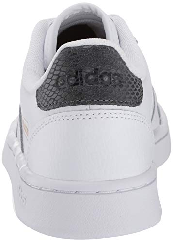 adidas Women's Grand Court SE Tennis Shoe, White/White/Grey, 7.5