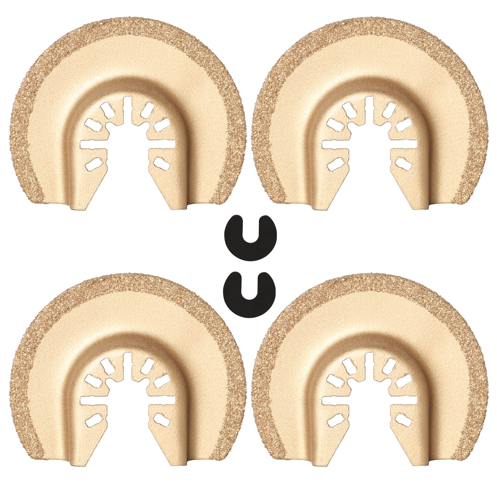 AIRIC 20pcs Oscillating Saw Blades Kit for Wood Metal Plastic, Universal Multi Tool Blades Quick Release, Compatible with Dewalt Bosch Dremel Rockwell, etc Brands' Tools