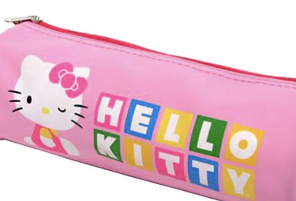 Bandal & Neoul KITTY's Pretty in Pink Pouch - Multifunctional Case as Pencil Caddy and Makeup Pouch