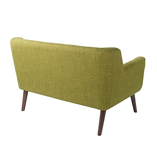 OSP Home Furnishings Loveseat, 51"W x 29.5"D x 31.5"H, green