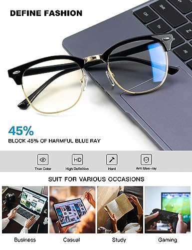 ANYLUV Blue Light Blocking Glasses for Women Men Computer/Gaming/TV/Phones Glasses Anti Eyestrain UV400(3 Pack)