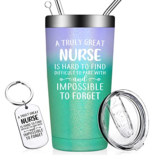 DOEARTE Nurse Gifts - A Truly Great Nurse is Hard to Find - Nurse Appreciation Gifts - Nurse Week, Nurse Day, Graduation, Christmas Gifts for Women - 20oz Nurse Tumbler